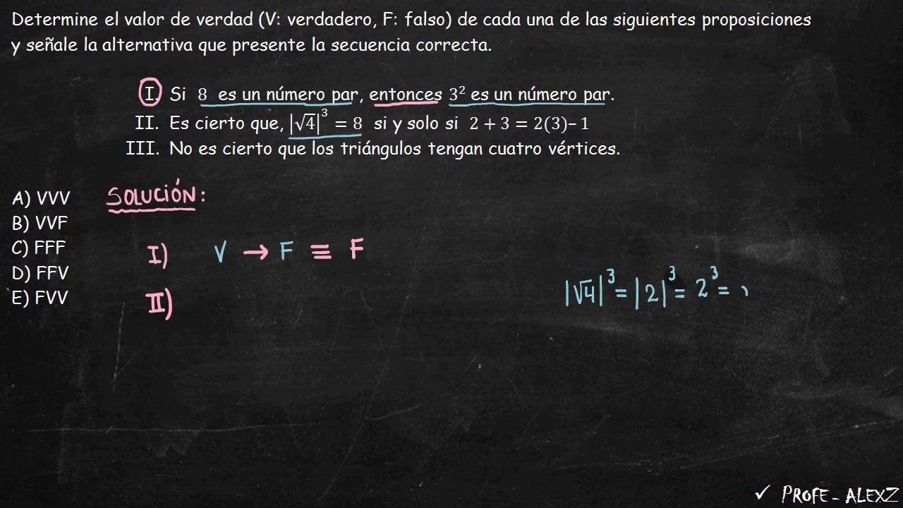 UNI 29 - Logica Proposicional Ejercicio Resuelto - YouTube