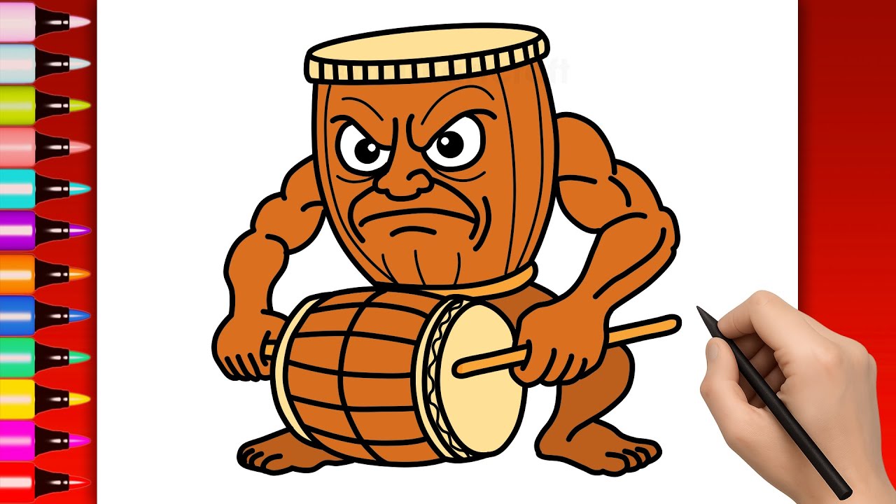 How To Draw Bedug Dug Dug Sahur - Drawing New Italian Brainrot - YouTube