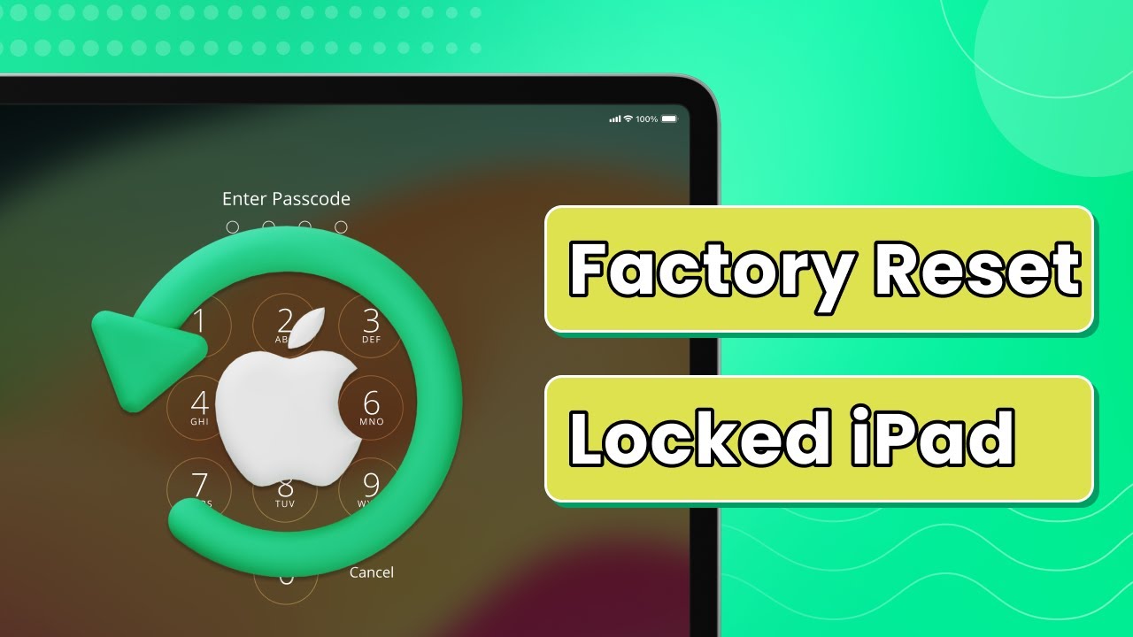How to Factory Reset Locked iPad If Forgot Passcode | 4 Solutions - YouTube