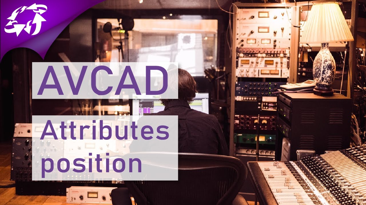 AVCAD - AVCAD for CAD - Attributes position - YouTube