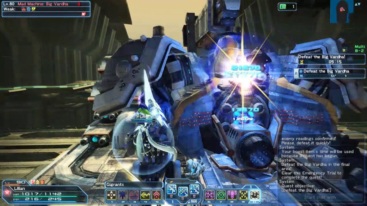 PSO2 | Mega Mecha's Awakening Solo - Extra Hard - YouTube