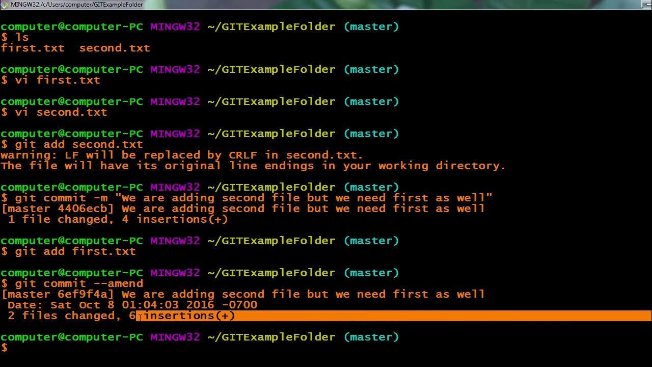 GIT Tutorial : Fixing common mistakes in previous commit | GIT Amend Command - YouTube