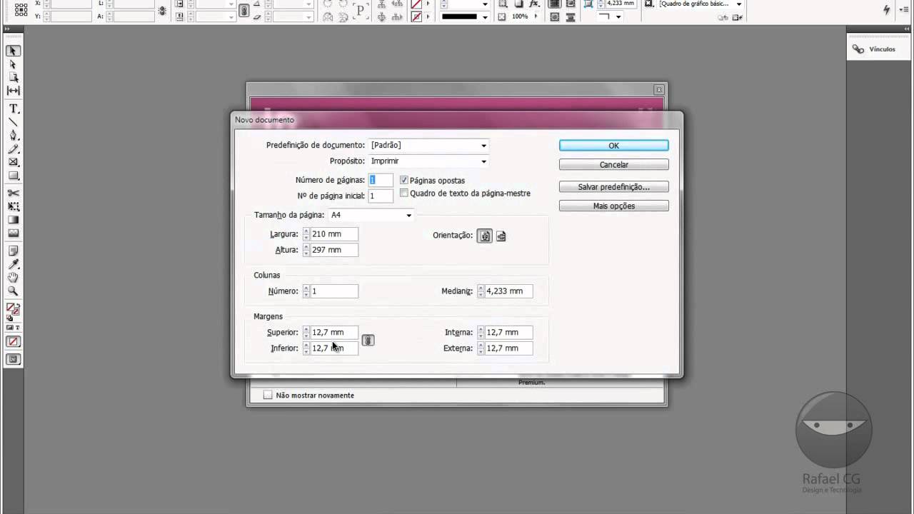 InDesign CS5 ( Criando um novo documento ) - RafaelCG - YouTube