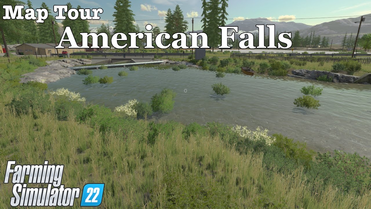 Map Tour | American Falls | Farming Simulator 22 - YouTube