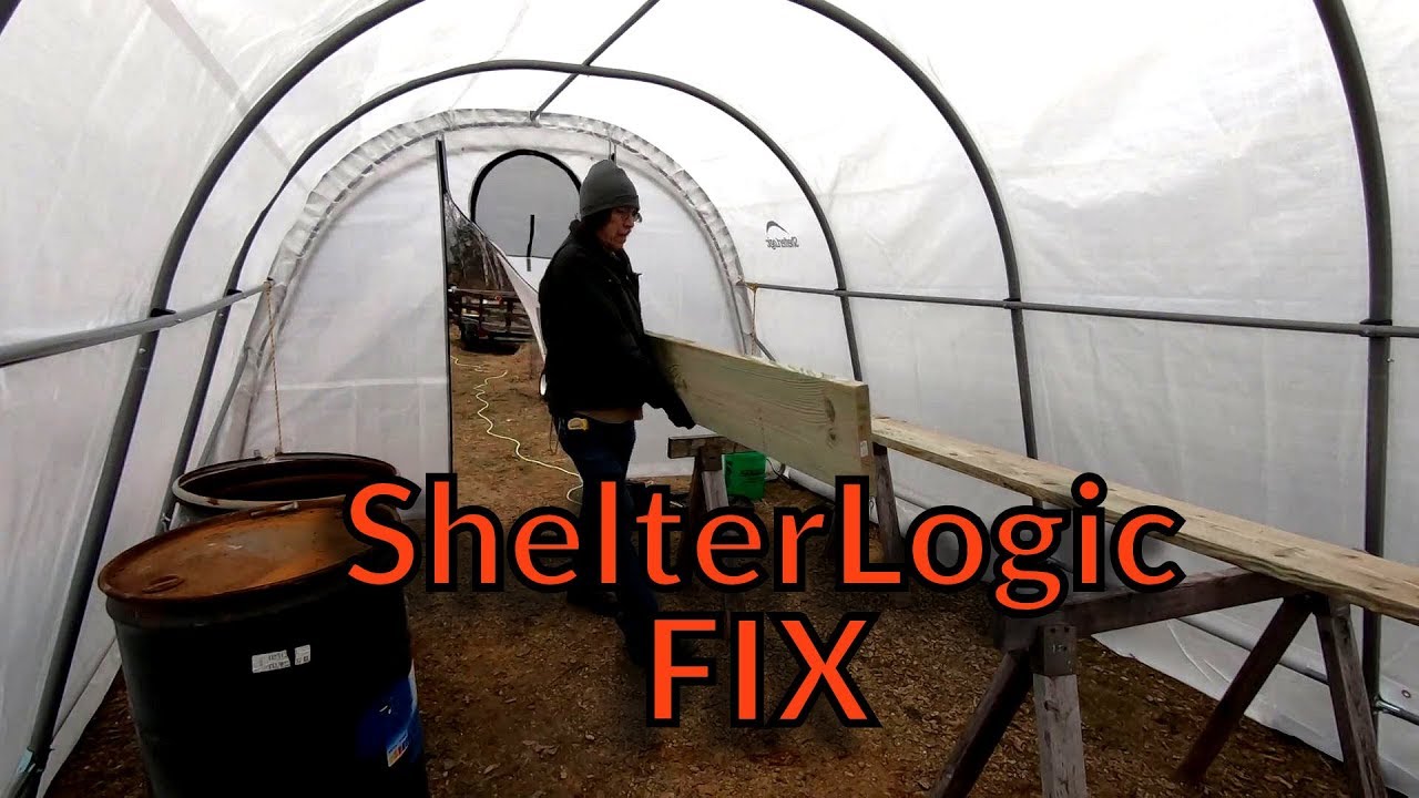 Making the ShelterLogic End Panels Weatherproof -- Part One - YouTube