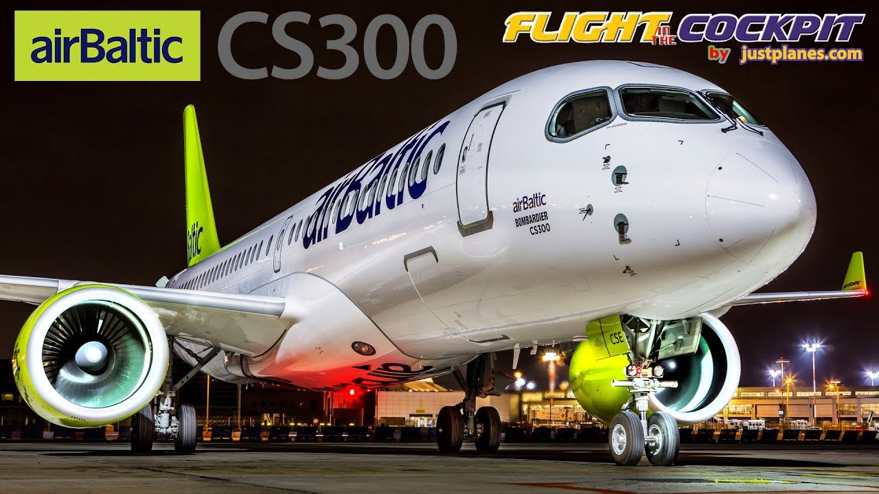 Piloting the Brand New AIRBUS A220 (CS300) - YouTube