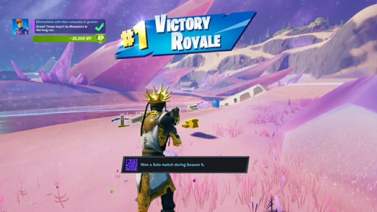 MY FIRST Victory Royale in Fortnite Chapter 2 Season 5 *NO COMMENTARY ...