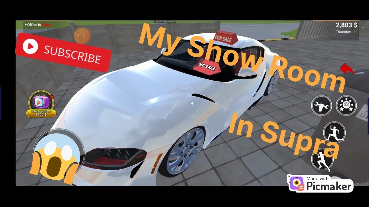 My Show Room in Supra The super Car in Car For Sale 2023 - YouTube