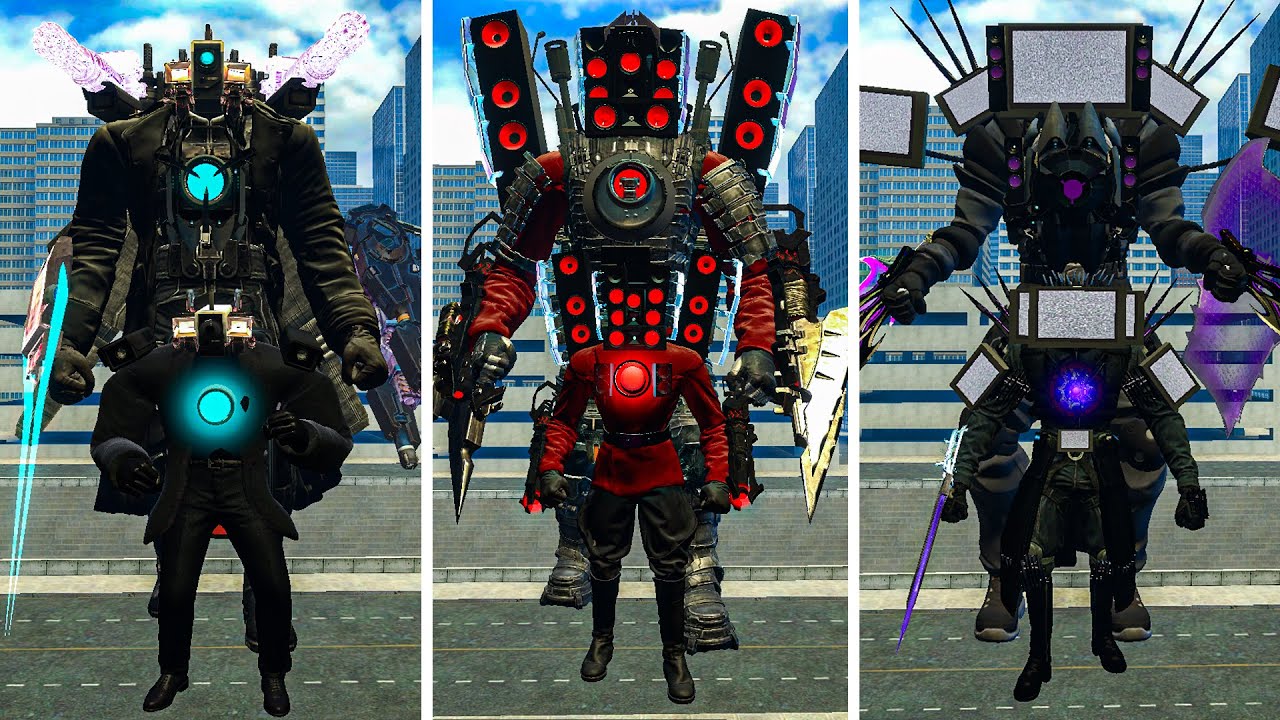 SUPER EVOLUTION OF UPGRADED SUPER TITAN TV MAN/SPEAKERMAN AND CAMERAMAN ...