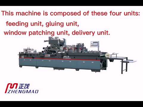 V-cut window patching machine - YouTube