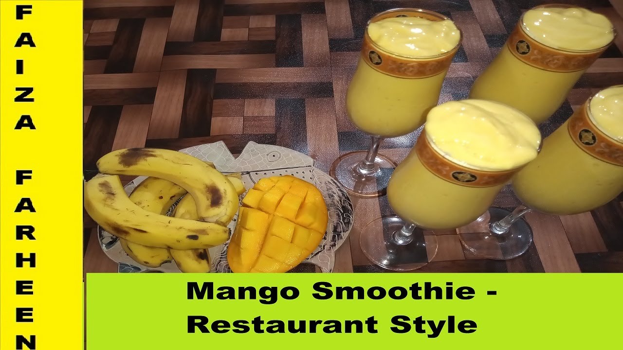 Mango Smoothie - Restaurant Style - YouTube