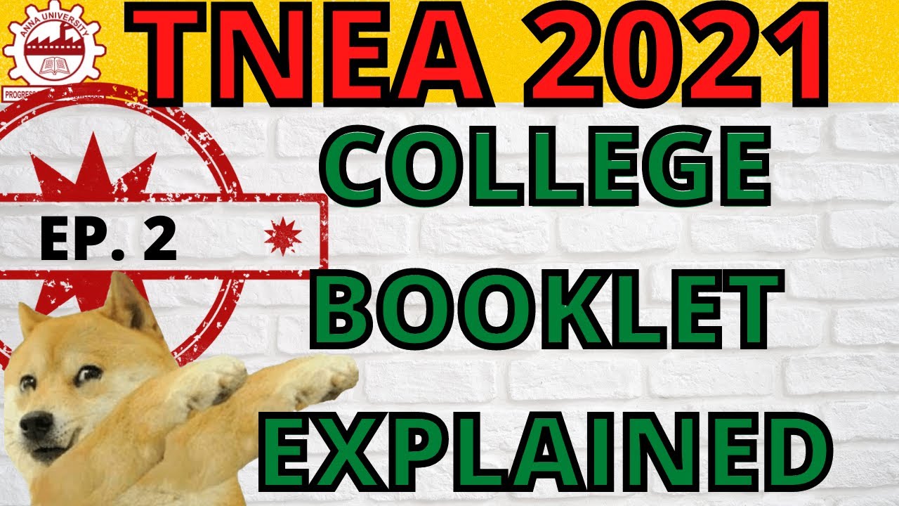 TNEA COLLEGE BOOKLET RELEASED | TNEA COUNSELLING UPDATE | COUNSELLING ...