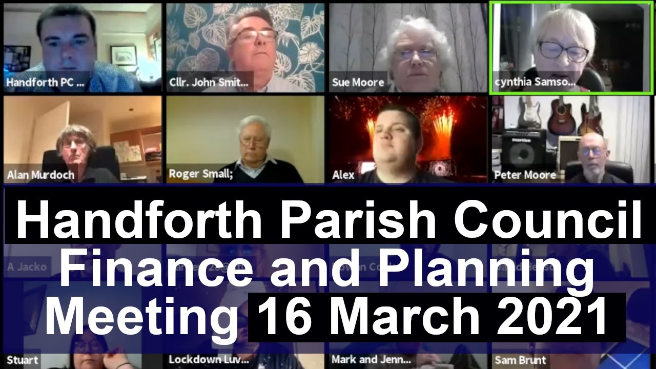 IN FULL | Handforth Parish Council 16 March 2021 Meeting | Finance and ...