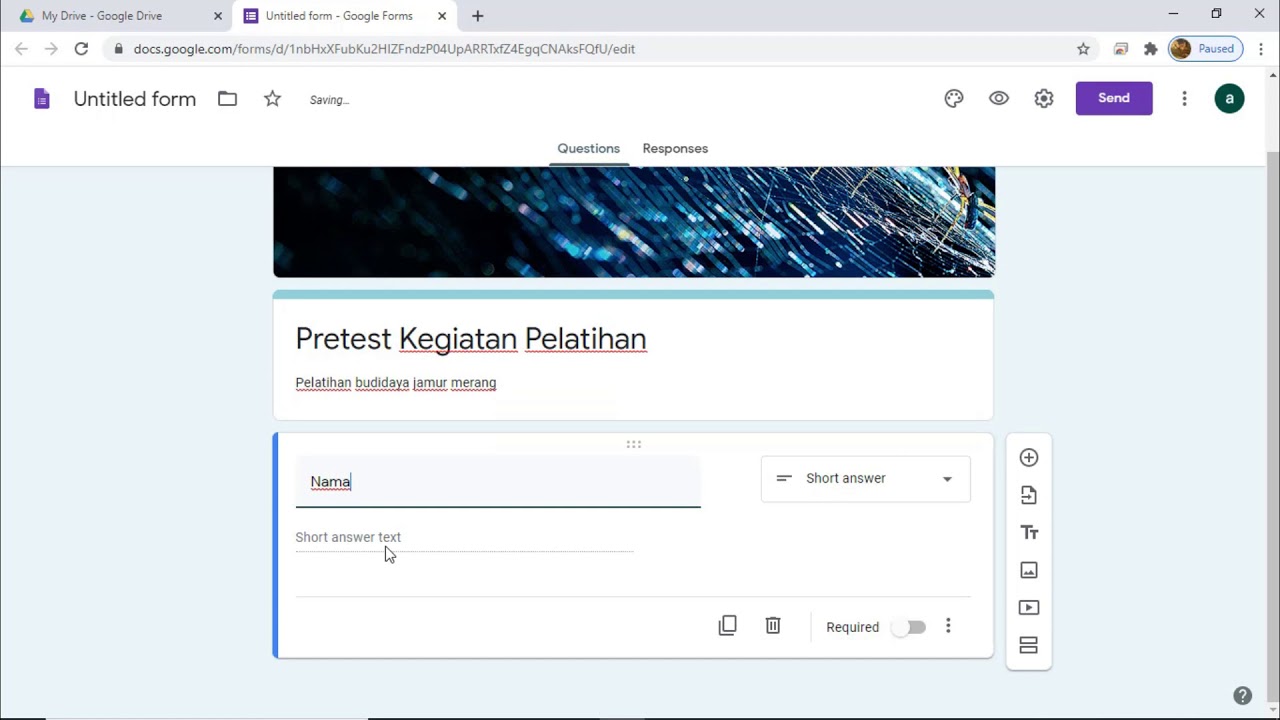 TUTORIAL Google Form - YouTube