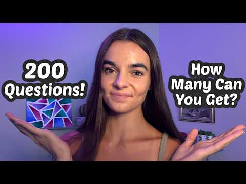 ASMR 200 General Knowledge Trivia Questions | How Many Can You Get?