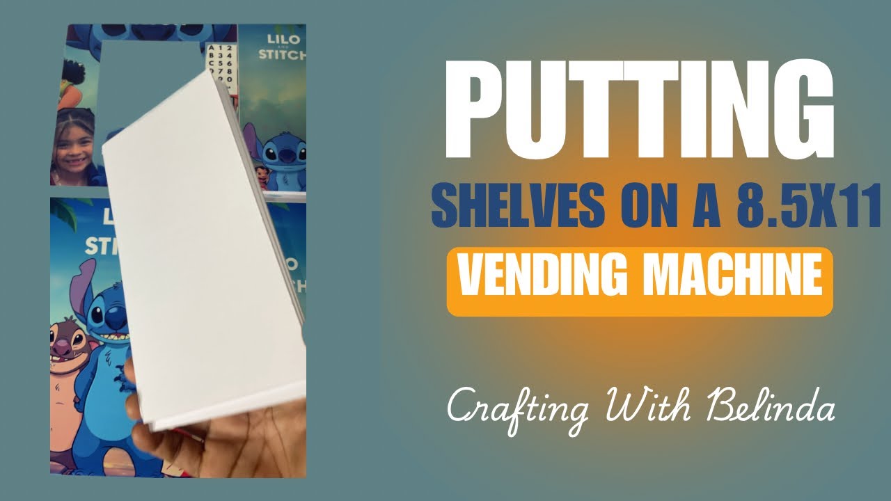 Putting shelves on a 8.5x11 vending machine - YouTube