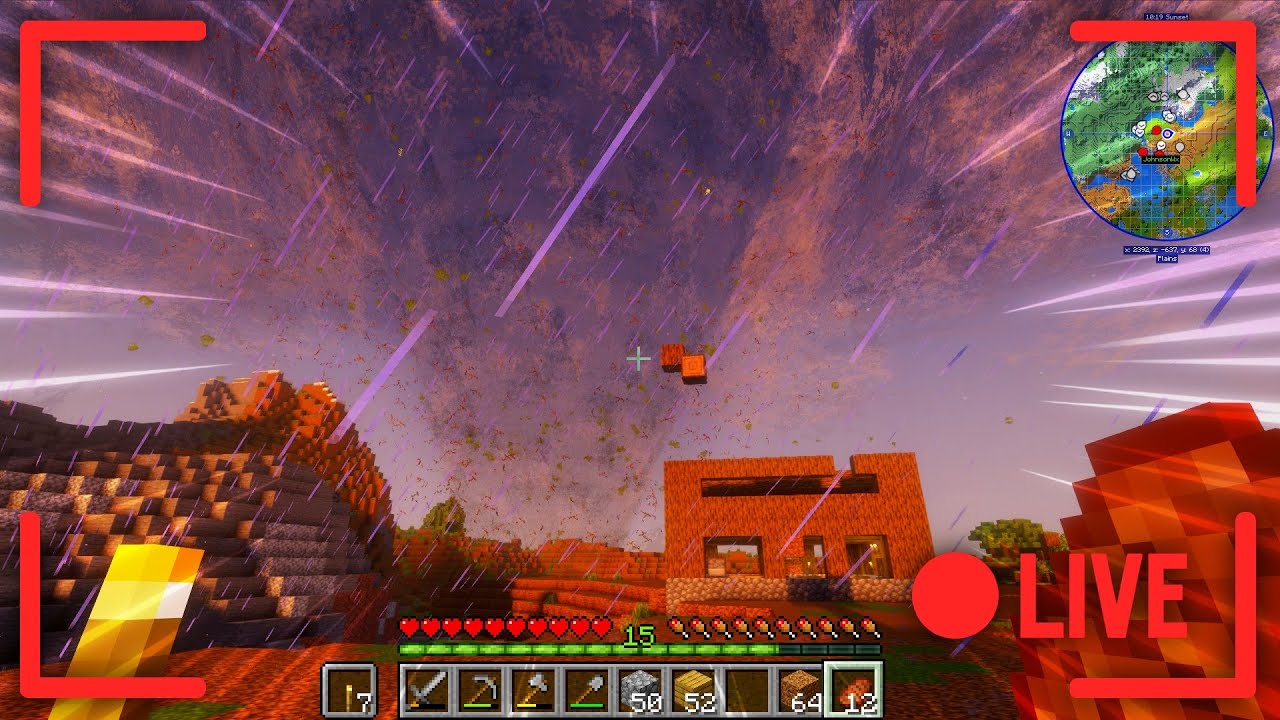 BOOSTED TORNADOES in Minecraft?? (Weather2 Mod 1.20.1) Livestream - YouTube