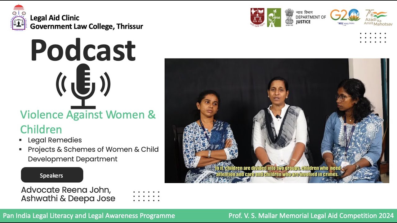 Podcast on Violence Against Women & Children :- Legal Remedies and ...