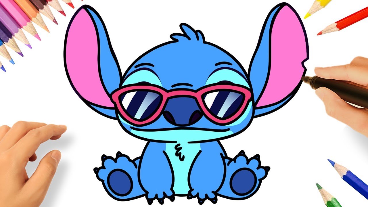 CÓMO DIBUJAR A STITCH PASO A PASO - YouTube