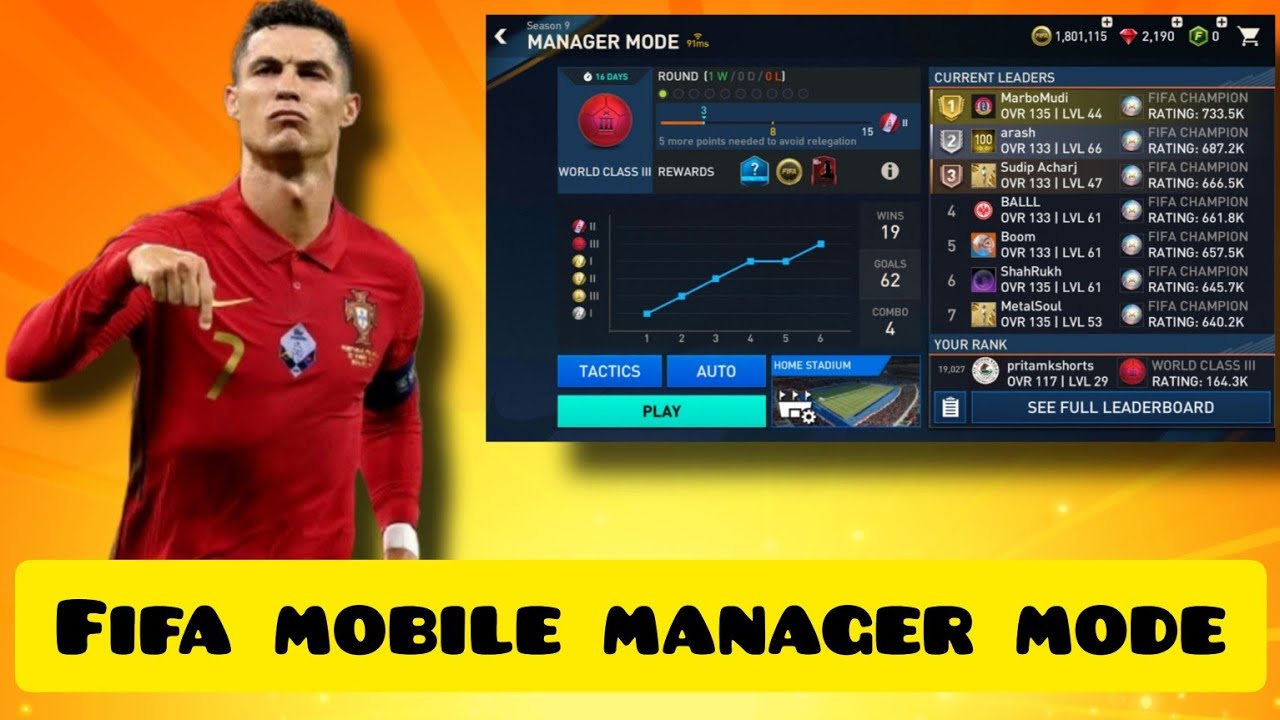 MANAGER MODE TACTICS AND TIPS WITH GAMEPLAY || FIFA MOBILE 23 - YouTube