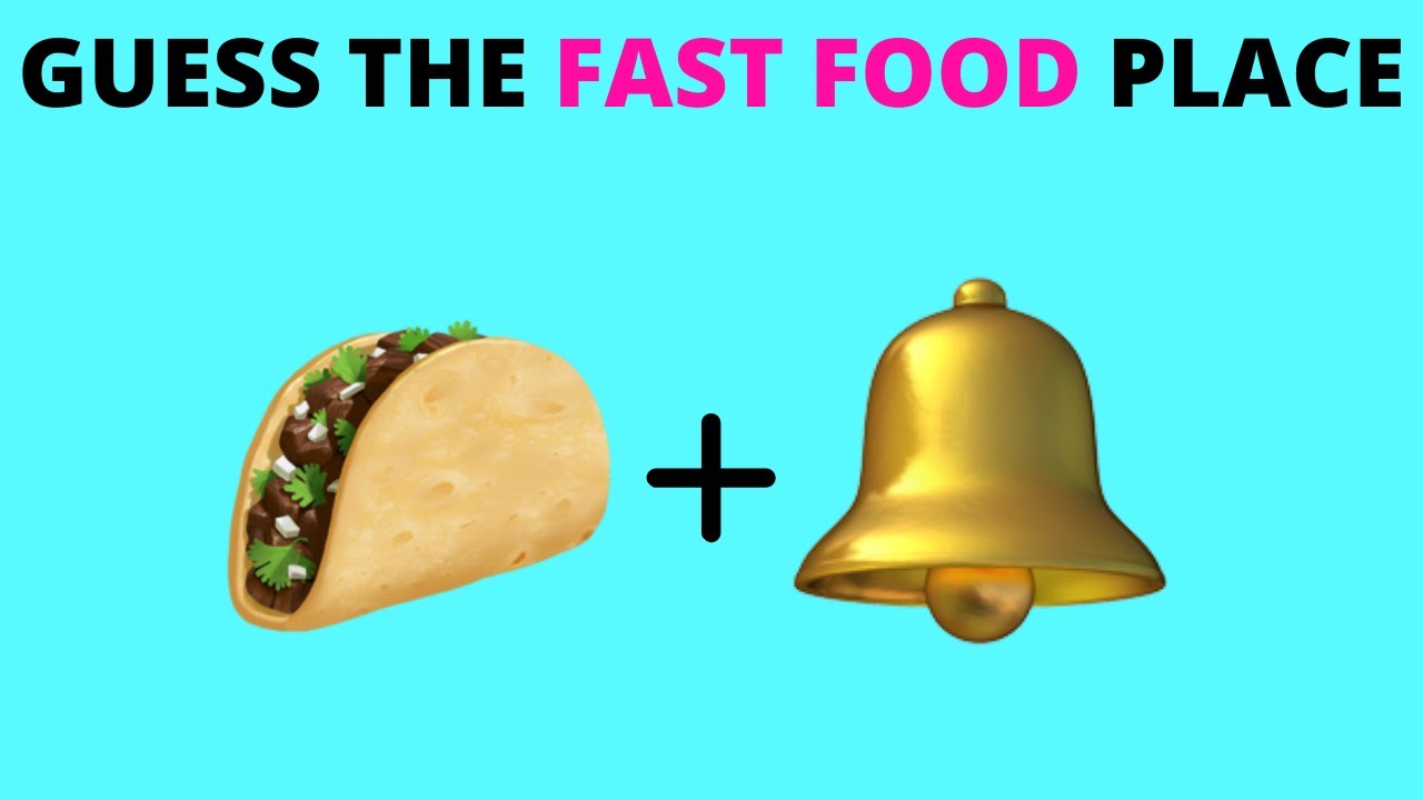 Guess The Fast Food Restaurant From Emojis | Food Quiz - YouTube