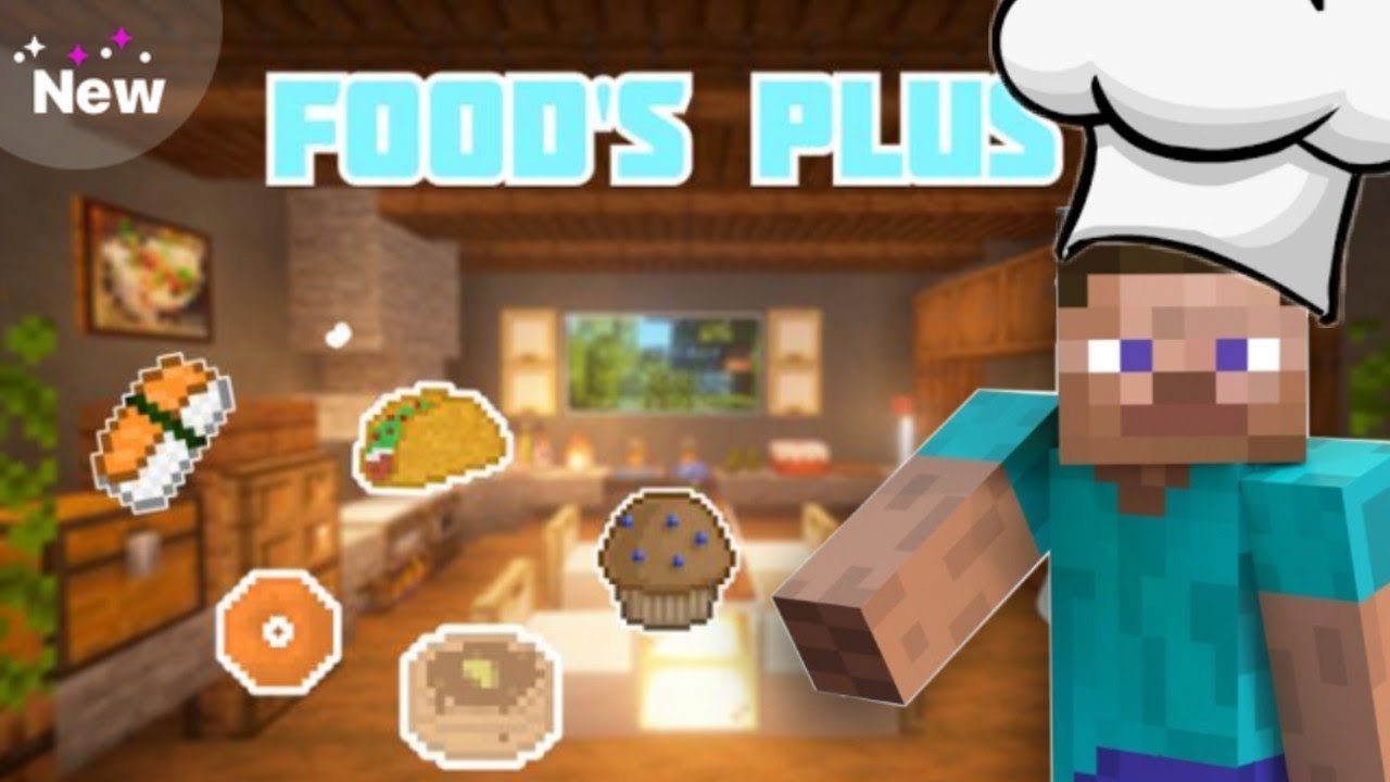 ¡MOD DE COMIDA PARA MINECRAFT PE! - YouTube