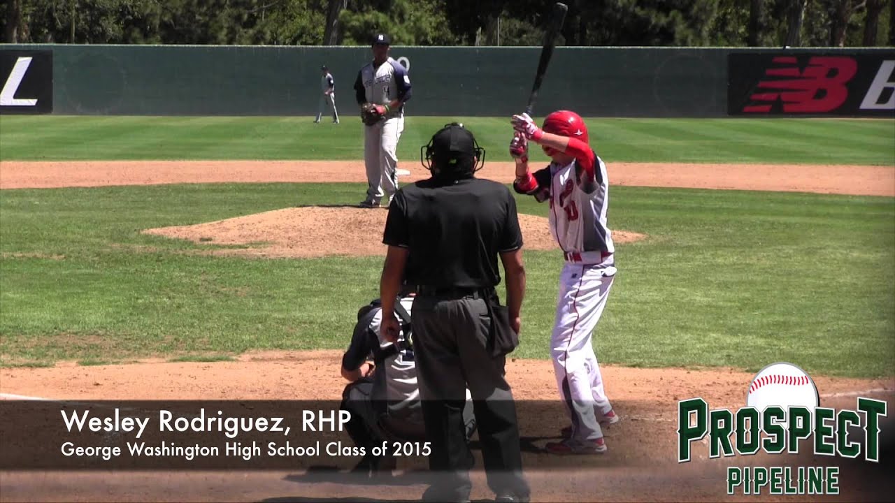 Wesley Rodriguez Prospect Video, RHP, George Washington High School ...