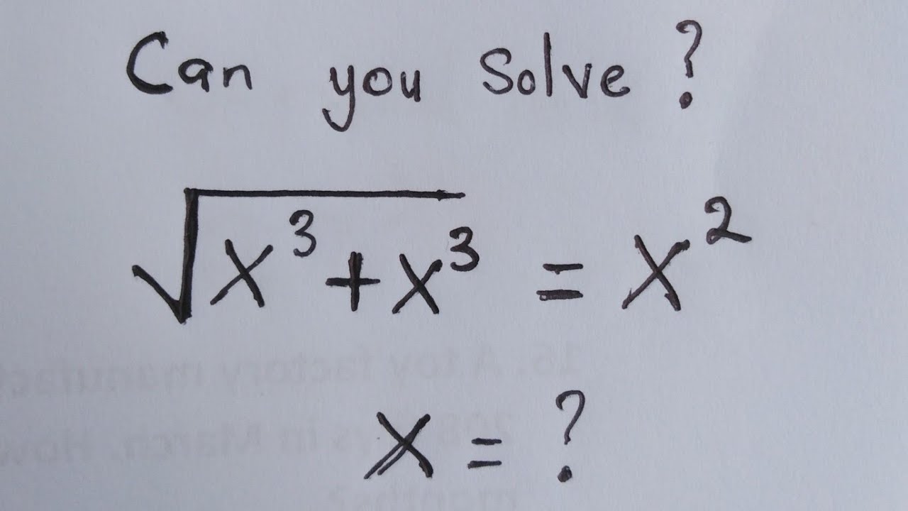 Canada | Nice Olympiad Math problem | can you solve ? - YouTube
