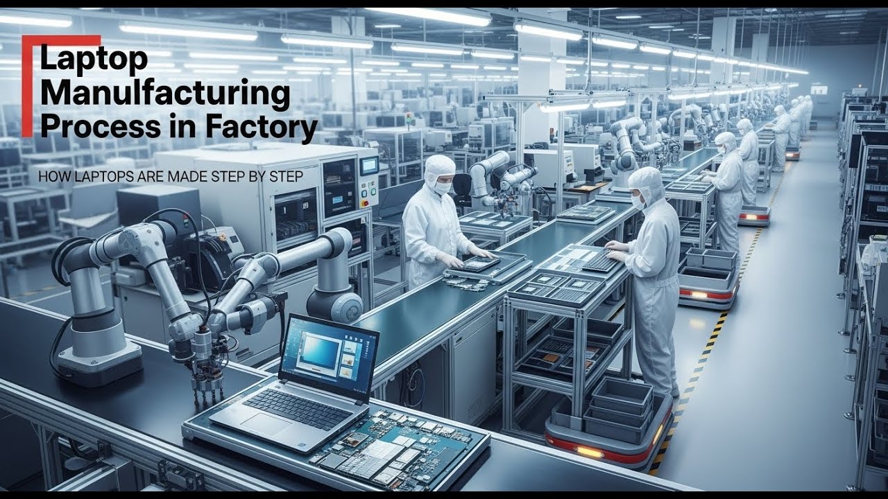 Laptop Manufacturing Process in Factory | How Laptops Are Made Step by ...