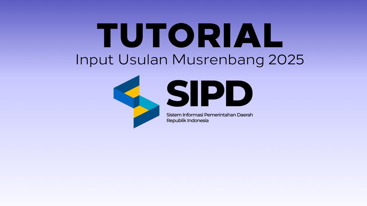 INPUT USULAN MUSRENBANG 2025 SIPD-RI - YouTube