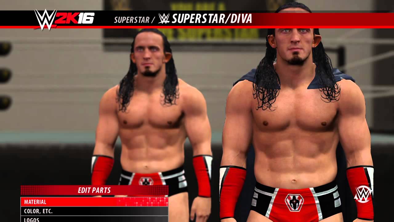 WWE2K16 superstar studio Adrian Neville royal rumble attire - YouTube
