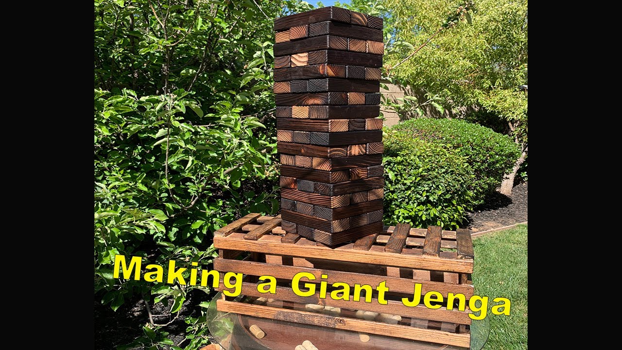How To Make Giant Jenga From 2x4s - YouTube