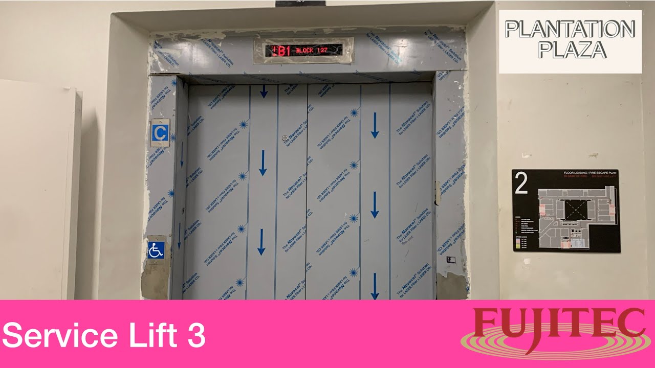 HDB Block 127 Plantation Plaza || Fujitec Elevator (Service Lift 3 ...