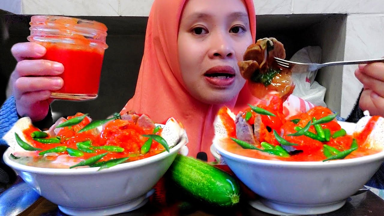 MUKBANG 2 MANGKOK BAKSO - YouTube