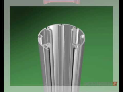 OCTANORM® . Maxima Light . Round extrusion open 120 mm M 215 - YouTube