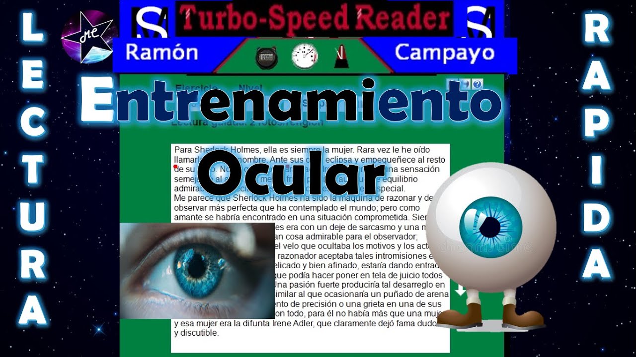 Lectura rapida, entrenamiento ocular nivel 1 y 2 de Turbo-Speed Reader ...