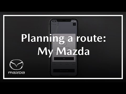 MyMazda | How to plan a route