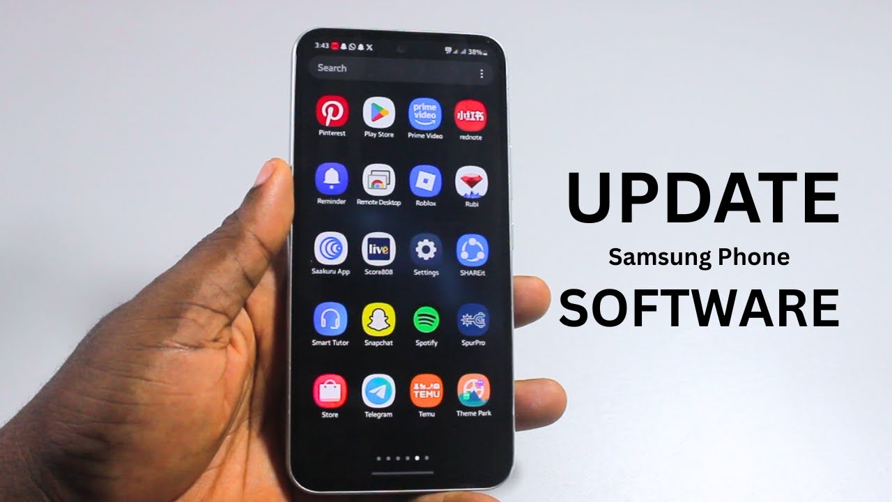 How to Update Samsung Phone Software to the Latest - YouTube
