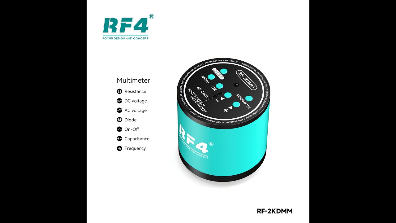 RF4 RF-2KDMM Microscope Camera Ultra HD With Multimeter Pen - YouTube