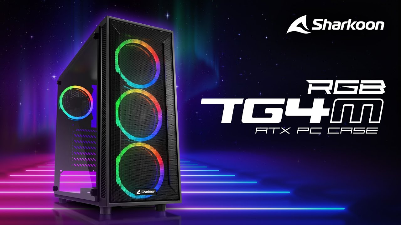 Sharkoon TG4M RGB ATX PC Case - YouTube