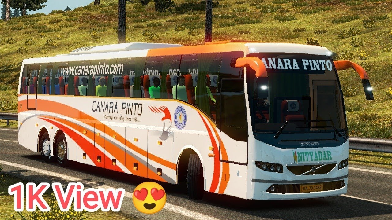 Canara Pinto Private Bus Carrying You Safety Since 1952 | Ets2 - YouTube