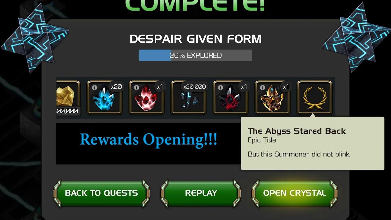 Rewards Opening!!! Completion of Abyss of Legends - MCOC - Marvel ...