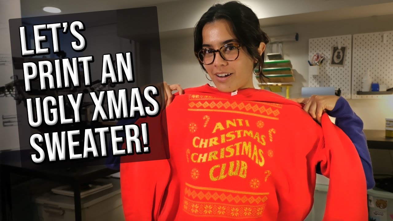 How to screen print an Ugly Christmas Sweater | by Screenprintdirect ...