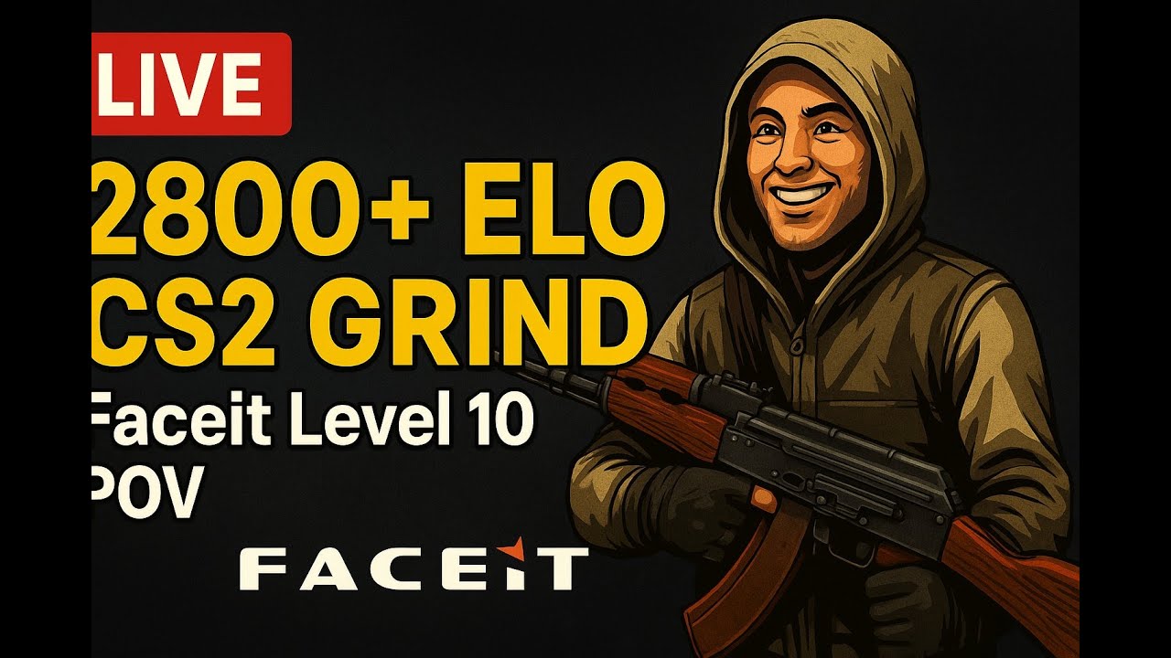 LIVE 2800+ ELO CS2 GRIND – Faceit Level 10 POV - YouTube
