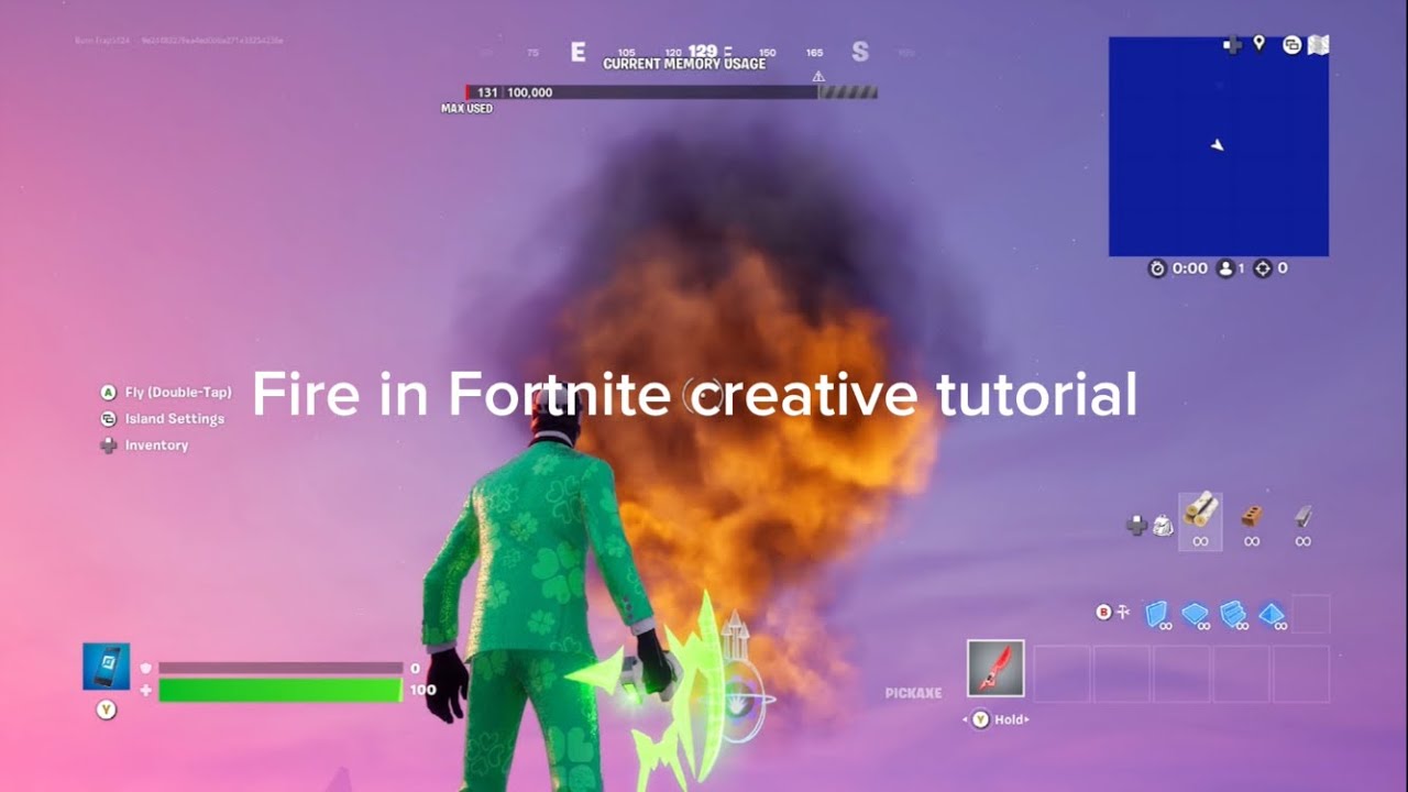 How to make fire in Fortnite creative tutorial - YouTube