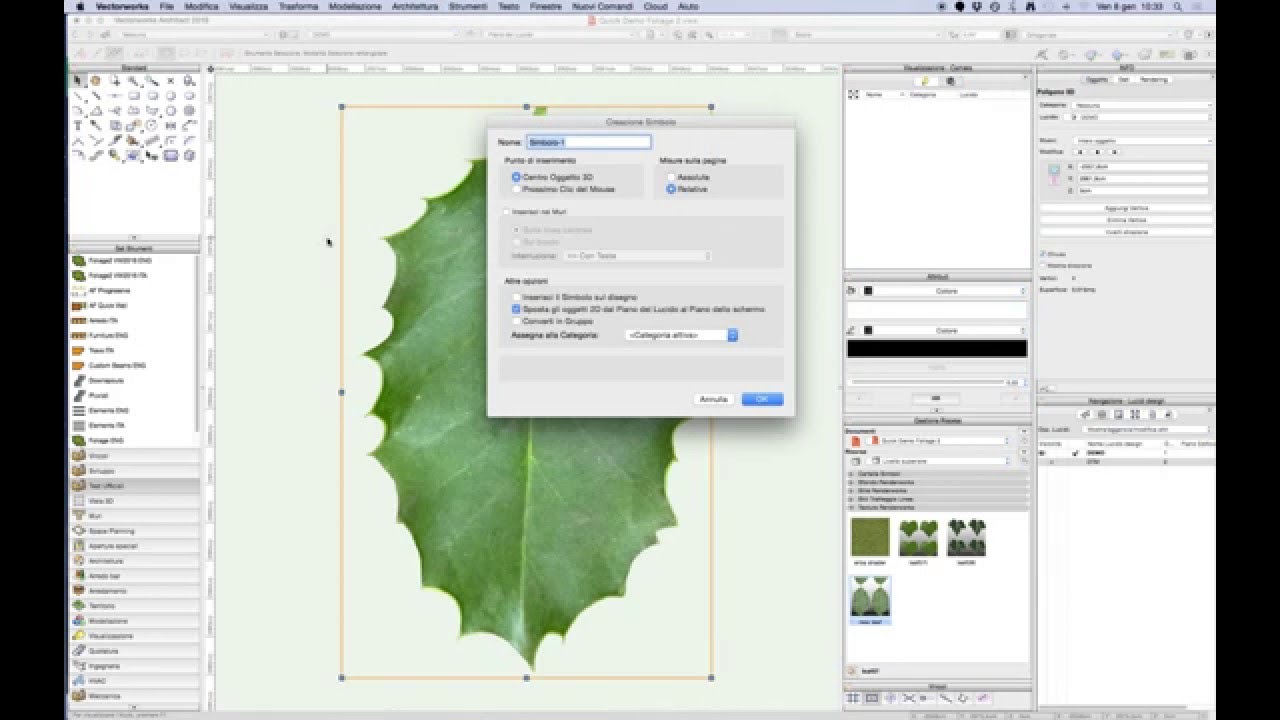 Foliage 2.0 DEMO #2 - Create new leaf symbol - YouTube