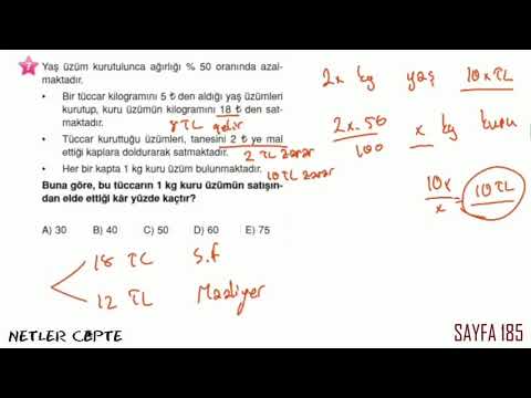 7  Doktrin Sıfırdan Sonsuza Problemler Yaş Ürünün Kurutulması ve Fire Verme P