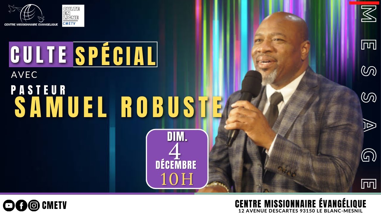 CME TV - Prédication Pasteur Samuel ROBUSTE - YouTube