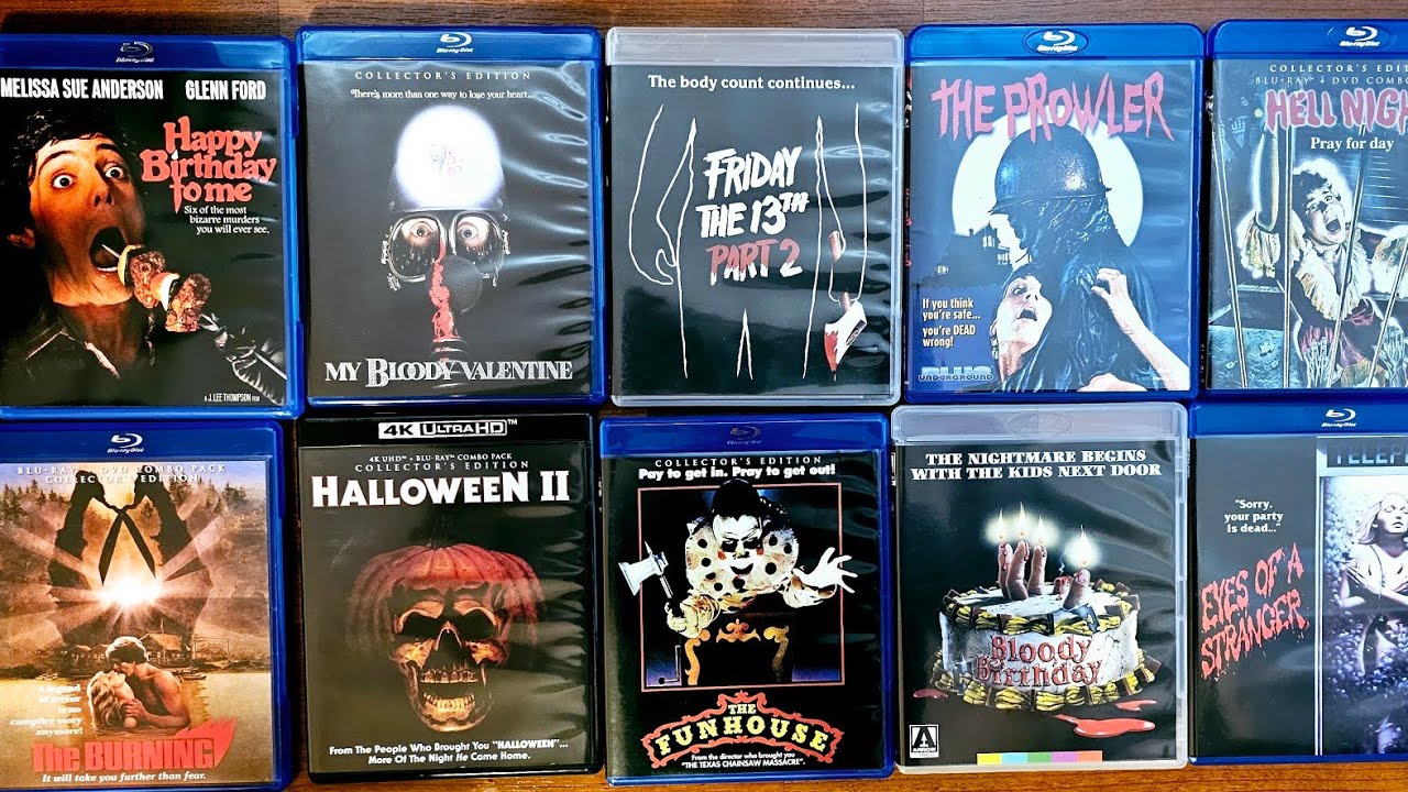 My 80s slashers 4K/Bluray collection from 1981 - YouTube