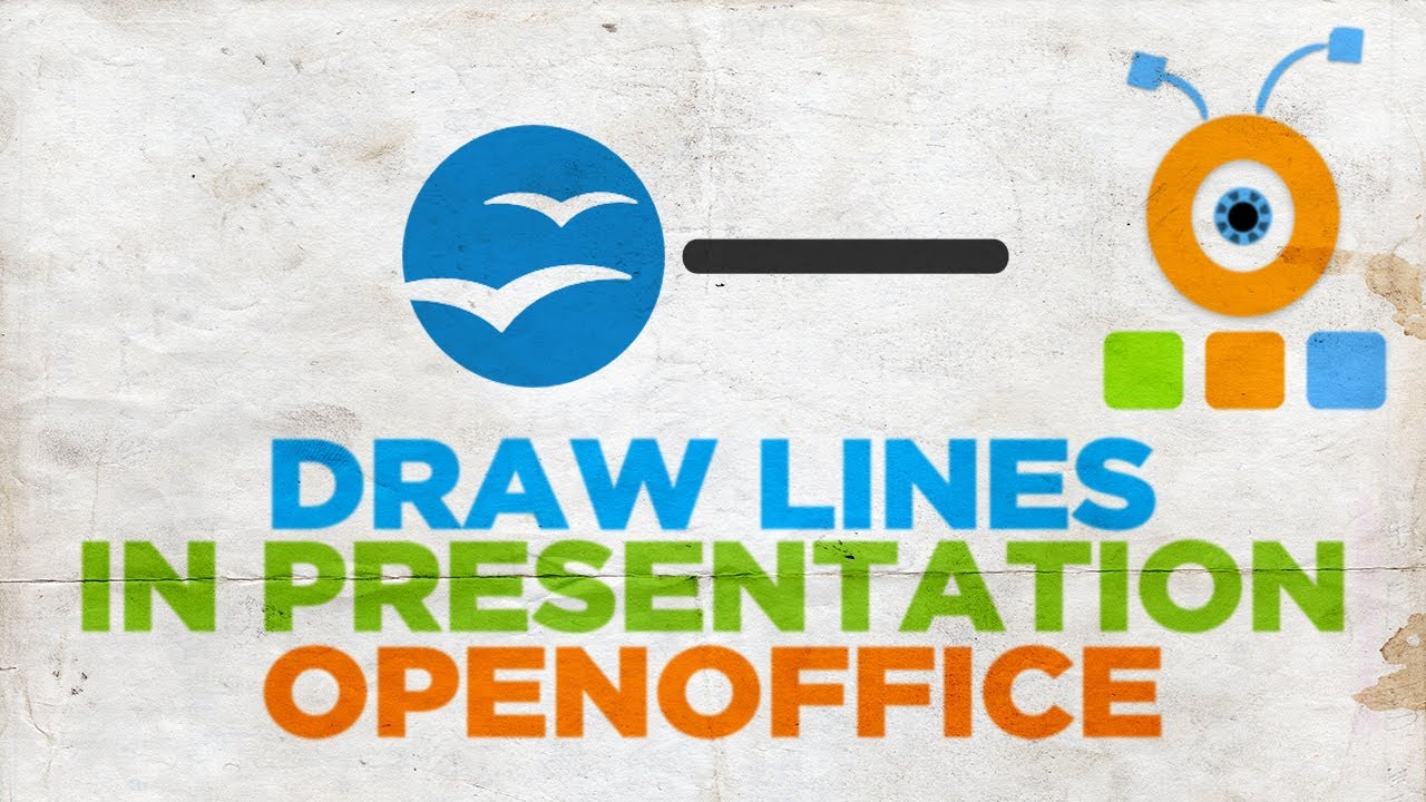 How to Draw Lines in Presentation in Open Office - YouTube